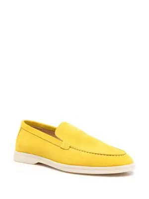 SCAROSSO Suede Loafers - Yellow