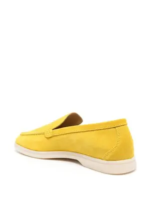 SCAROSSO Suede Loafers - Yellow