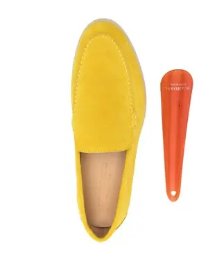 SCAROSSO Suede Loafers - Yellow