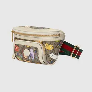 Gucci Animal Print Belt Bag Gg Canvas