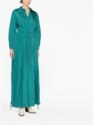 Alberta Ferretti Taffeta Maxi Dress
