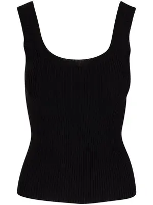 NILI LOTAN Ribbed-knit Tank Top