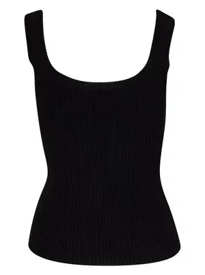 NILI LOTAN Ribbed-knit Tank Top