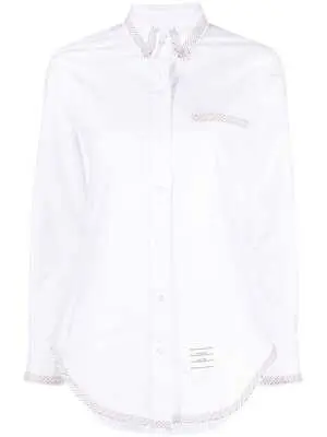 Thom Browne Rwb Trim Oxford Shirt
