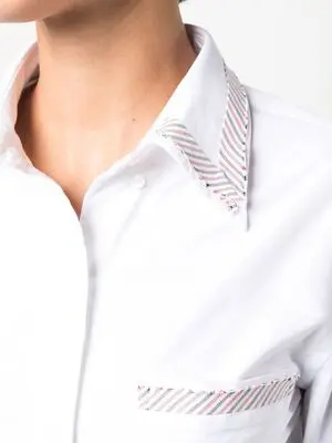 Thom Browne Rwb Trim Oxford Shirt