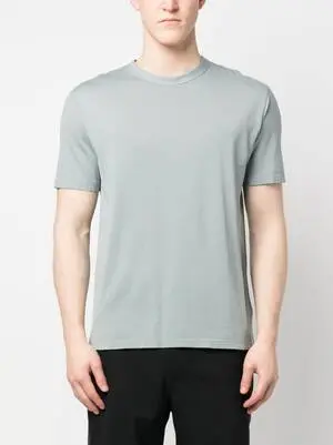 TEN C Logo-patch Cotton T-shirt - Grey