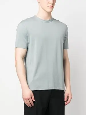 TEN C Logo-patch Cotton T-shirt - Grey