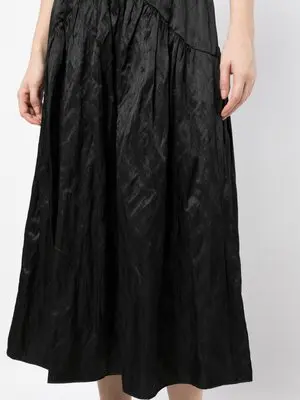 Vince Elasticated-waist Gathered Midi Skirt