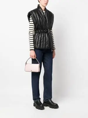 Dkny Bryant Logo Lettering Leather Crossbody Bag
