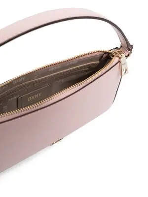 Dkny Bryant Logo Lettering Leather Crossbody Bag