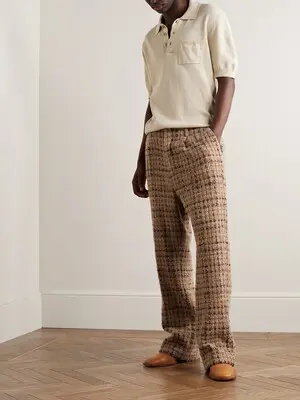 CORRIDOR Cotton And Linen-blend Polo Shirt