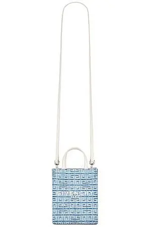 Givenchy Givenchy Mini Vertical Tote Bag In Blue Light Blue