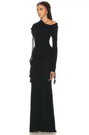 Blumarine Off-the-shoulder Gown