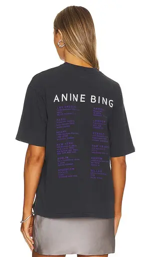 ANINE BING Joel Stardust Tee In Black