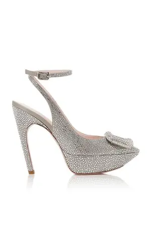 ROGER VIVIER Choc Buckle Embellished Pumps - Silver
