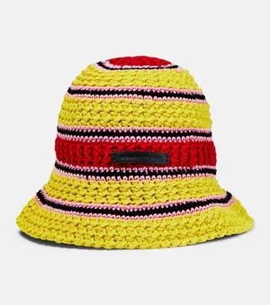 Stella McCartney Logo Crochet Bucket Hat - Multicoloured