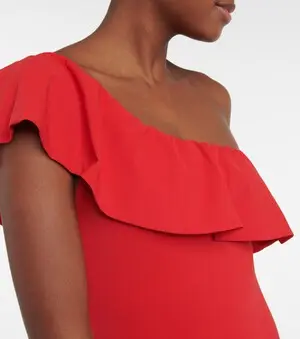 KARLA COLLETTO Ruffle-trimmed One-shoulder Swimsuit