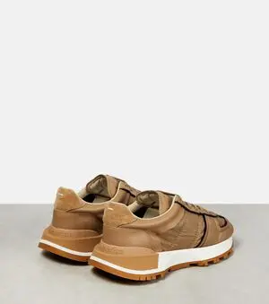 MAISON MARGIELA Nylon And Suede Sneakers - Beige