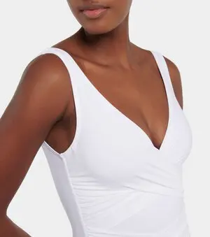 KARLA COLLETTO Smart Ruched One-piece Swimsuit - White