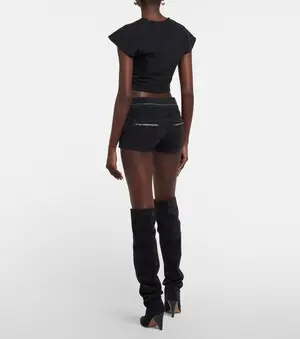 Isabel Marant Étoile Lary Low-rise Denim Shorts - Black