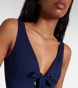 KARLA COLLETTO Lucy Lace-up One Piece Swimsuit - Blue