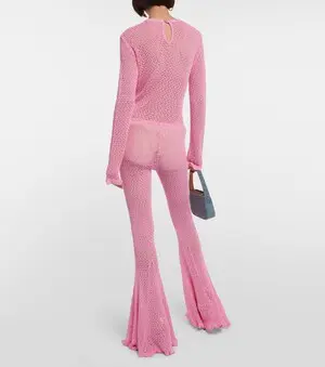 Blumarine Crochet Flared Trousers