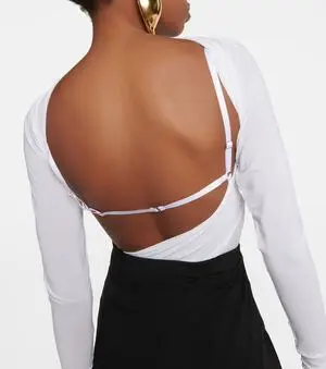 Jacquemus Le Body Carozzu Mesh Bodysuit - White