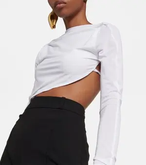 Jacquemus Le Body Carozzu Mesh Bodysuit - White