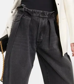 Off-White Pleated High-rise Jeans