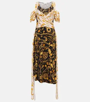 MARINE SERRE Printed Midi Dress - Multicoloured