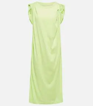 Dries Van Noten Dries Van Noten Cotton Midi Dress Green