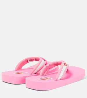 Kenzo Logo Striped Thong Sandals - Multicoloured