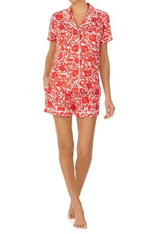 Kate Spade New York Print Short Pajamas Coral Shells