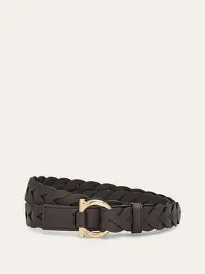 FERRAGAMO Sized Gancini Belt - Brown