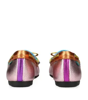Kurt Geiger Leather Eagle Moccasins - Pink