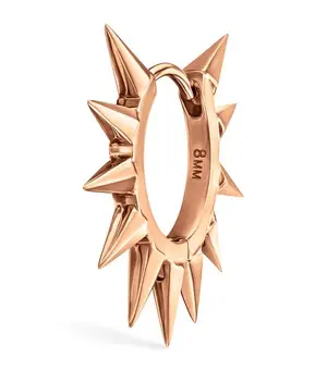 MARIA TASH Metal Mohawk Hoop Earring - Rose Gold