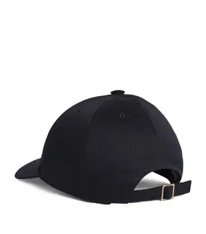 Thom Browne Name Tag Baseball Cap - Navy