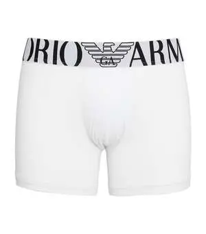 Emporio Armani Mega Logo Trunks - White