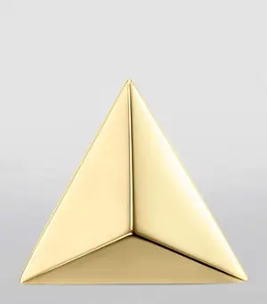 MARIA TASH Yellow Faceted Triangle Stud Earring