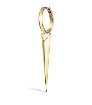 MARIA TASH Faceted Spike Hoop Earring - Gold