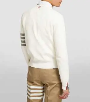 Thom Browne 4-bar Stripe Sweater - White