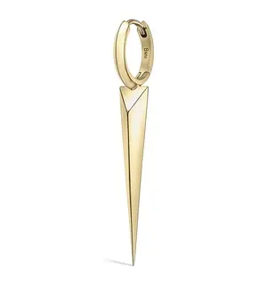 MARIA TASH Faceted Grand Spike Hoop Earring - Gold