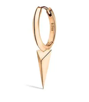 MARIA TASH Faceted Single Long Spike Hoop Earring - Rose Gold