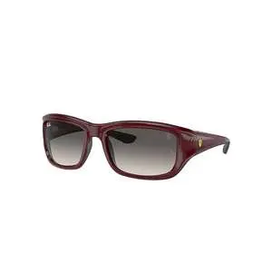Ray-ban Scuderia Ferrari Collection Sunglasses - Dark Red On Black