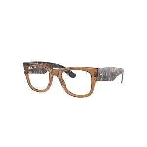 Ray-ban Mega Wayfarer Optics Eyeglasses Frame Brown/grey