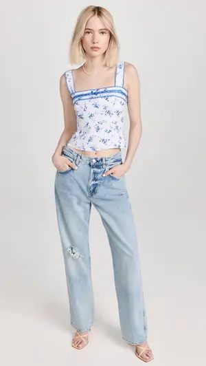 REFORMATION Eloise Linen Top