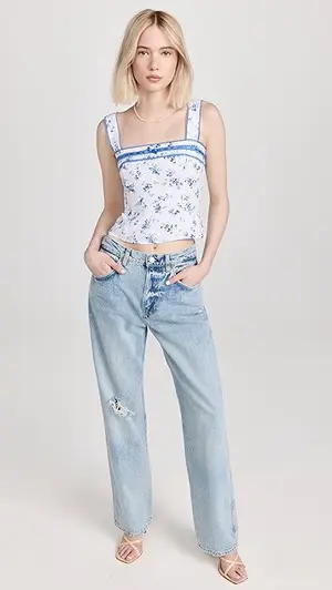 REFORMATION Eloise Linen Top