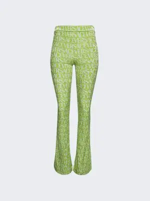 Versace Logo Pants - Green