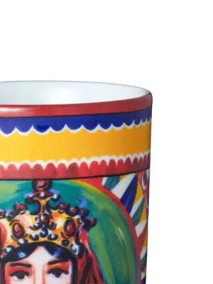 Dolce & Gabbana Carretto Siciliano Porcelain Wine Glass