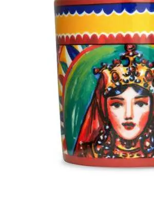 Dolce & Gabbana Carretto Siciliano Porcelain Wine Glass